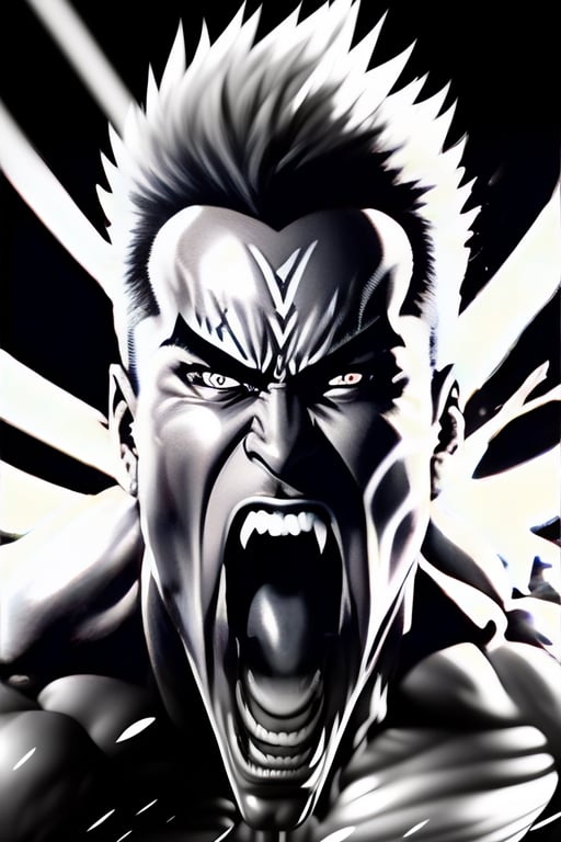 Realistic Angry Face Drawing