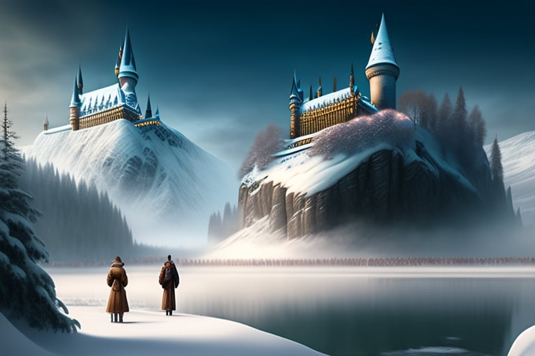 Hogwarts Castle Wallpaper Winter