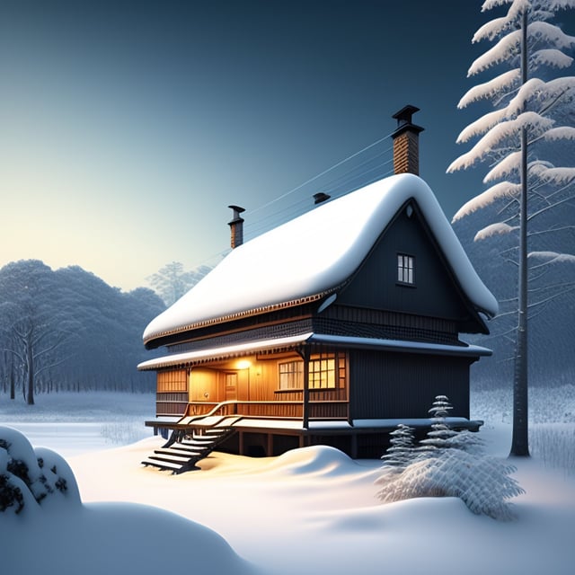 Beautiful Snow House Pictures