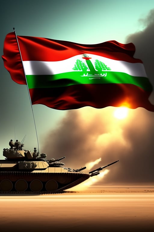 Lebanese Army Flag Wallpaper