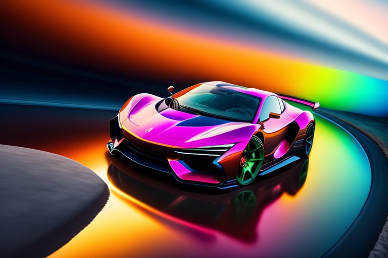 Rainbow Lamborghini