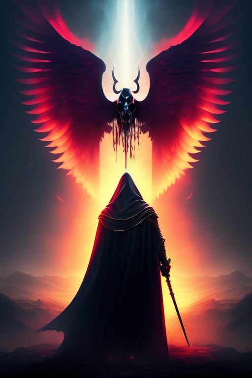 The Grim Reaper With Wings Wallpaper