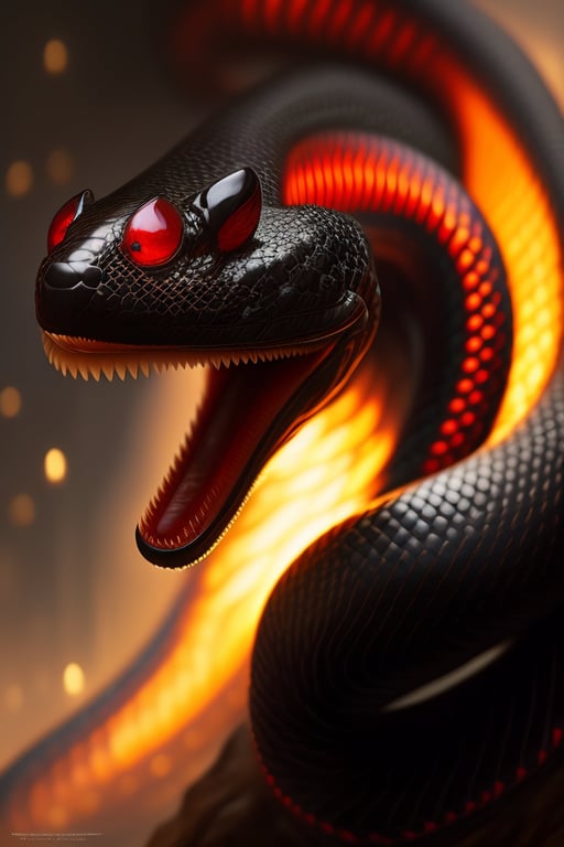 Red Snake Wallpaper