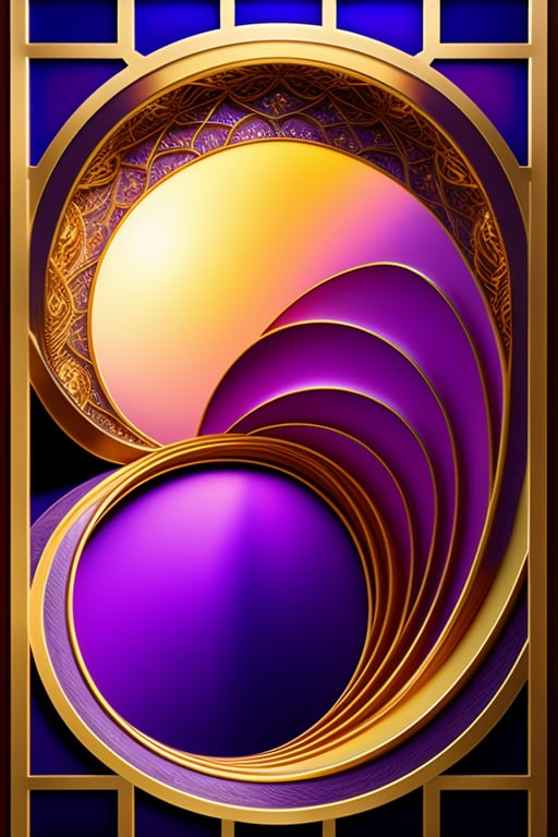 Royal Purple And Gold Background