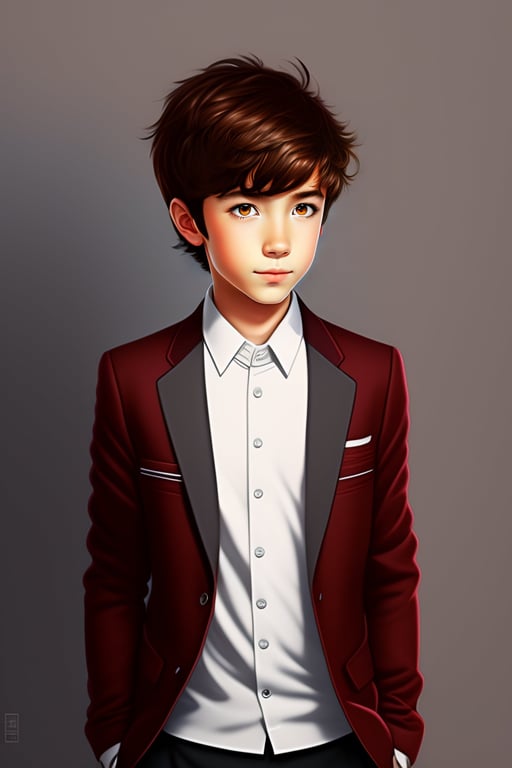 Handsome Cartoon Boy