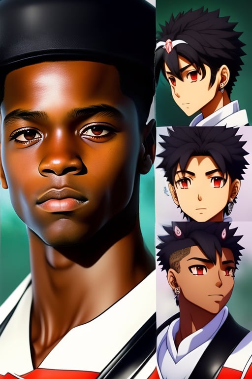 Dark Skin Male Anime Characters