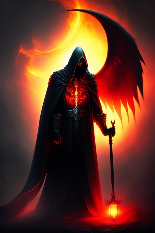 Red Grim Reaper Background