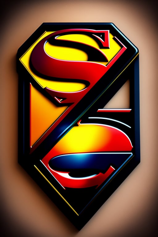 Superman Logo With Number 6