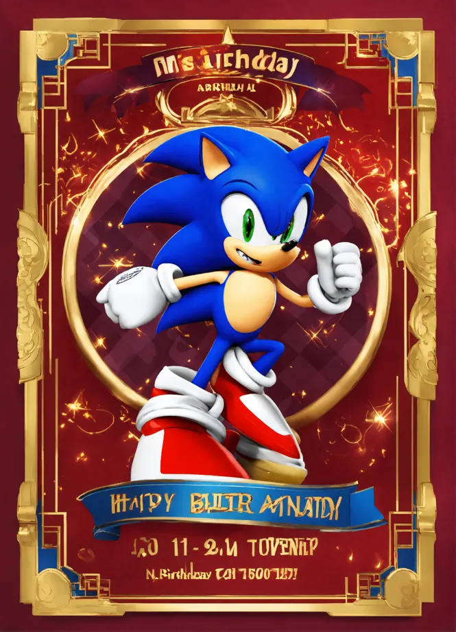 Lexica - template design of an invitation (undertale) birthday