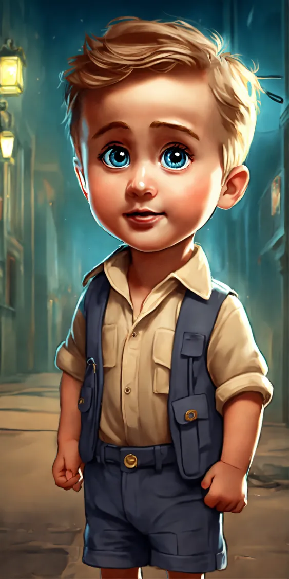Lexica - animated young boy