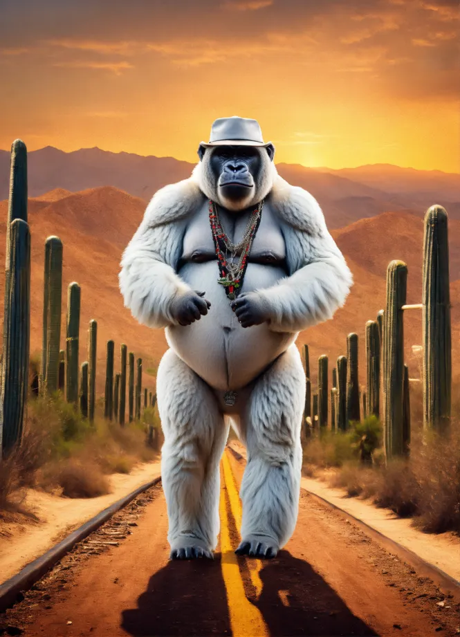 Lexica - muslim gorilla