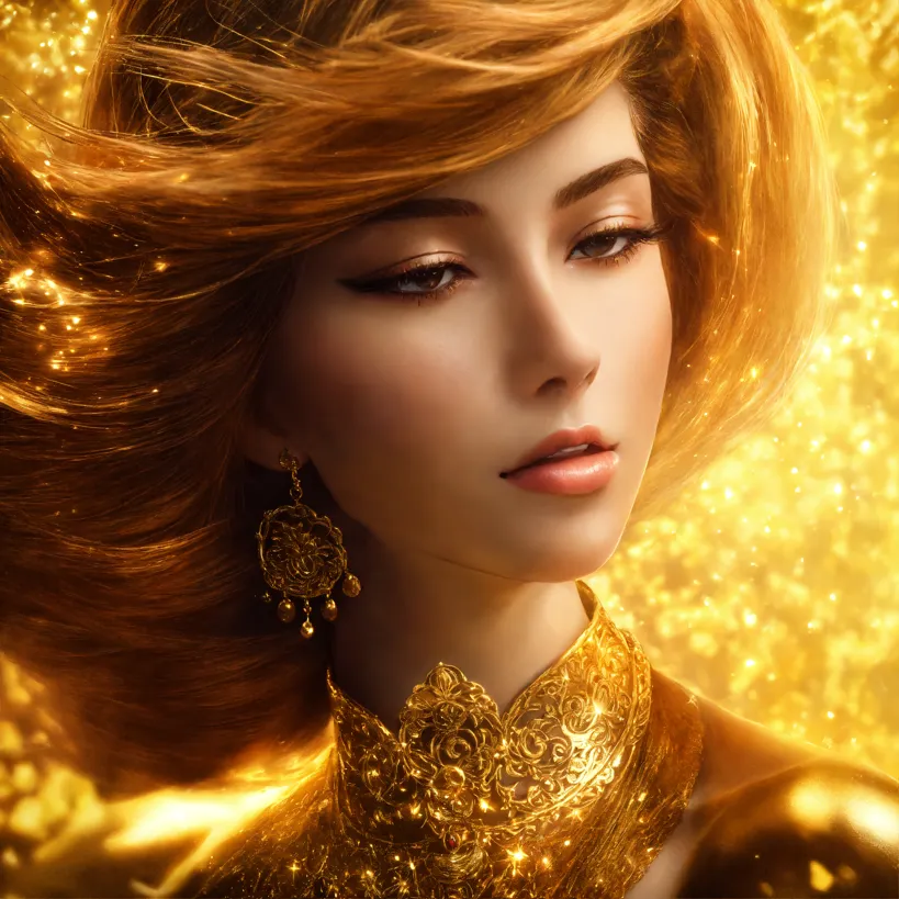 Lexica - golden hair