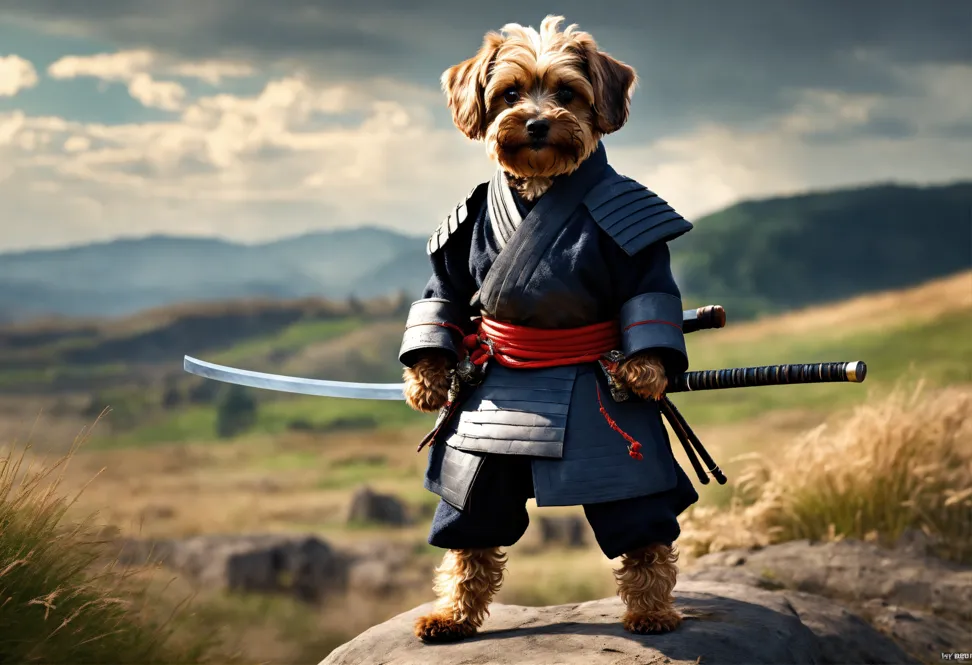 Lexica - samurai dog