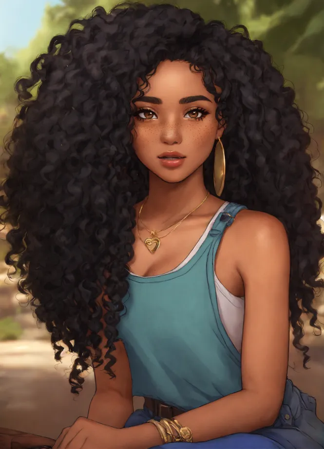 Black Women With Long Curly Hair