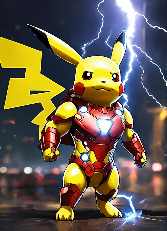 Lexica - pikachu as human