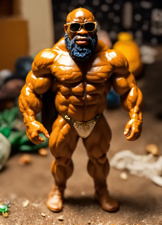 Lexica bodybuilder metal action figure