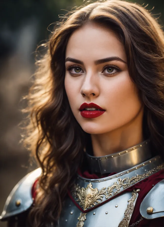 Lexica - portrait of a female knight