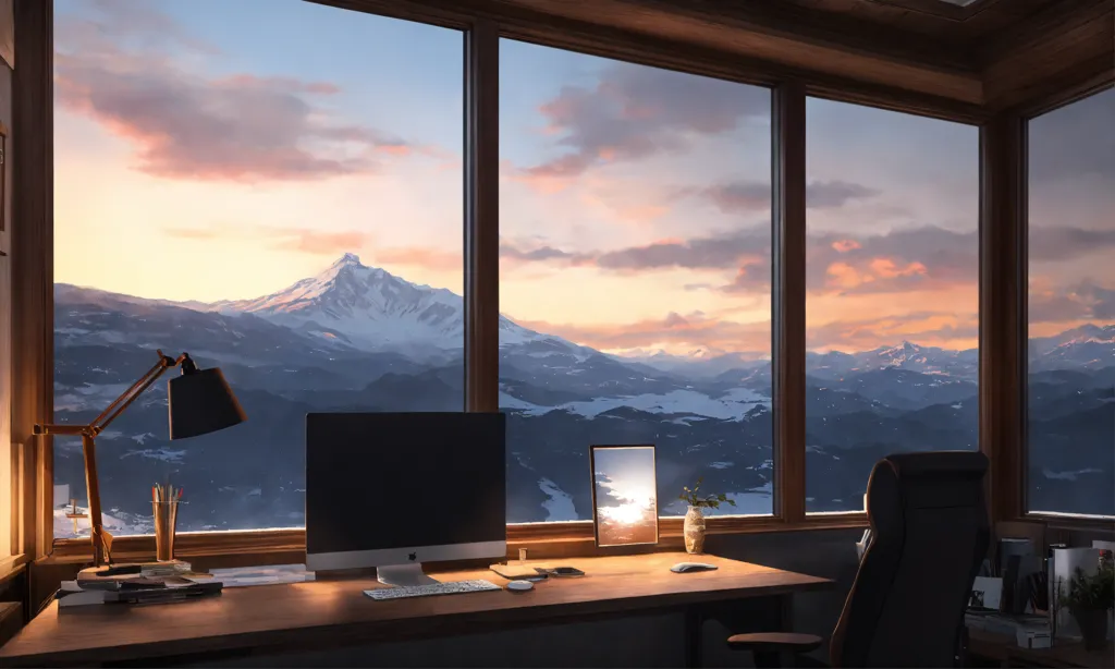 Lexica - workspace at a mountain