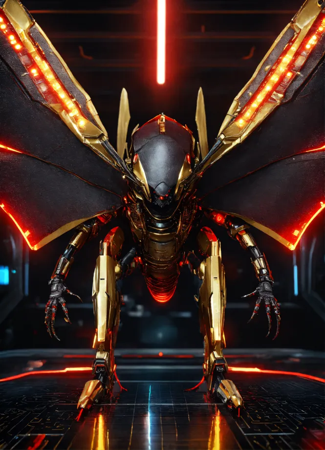 Lexica - cyberpunk wyvern