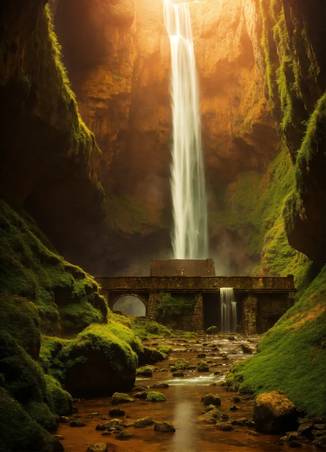 Lexica - old waterfall