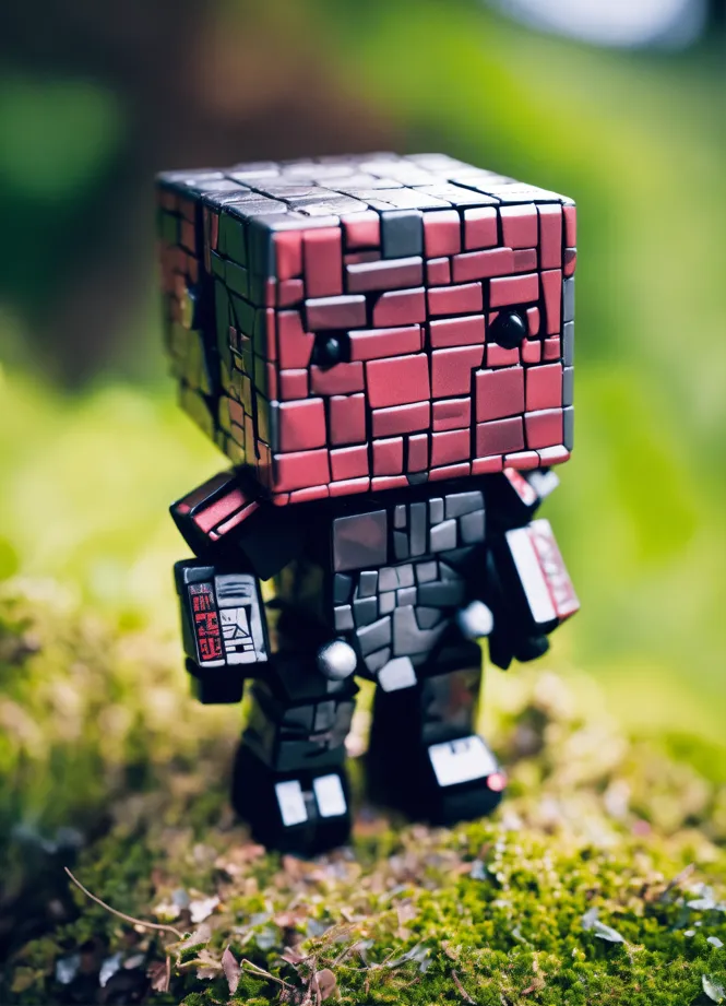 Lexica - black and red robot