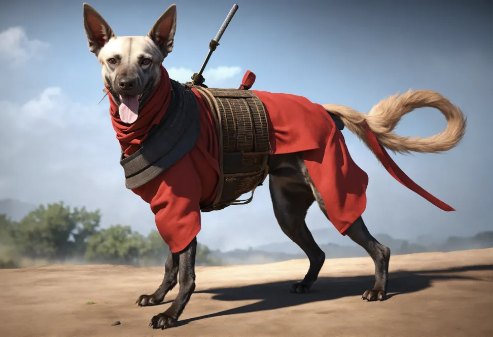 Lexica - samurai dog