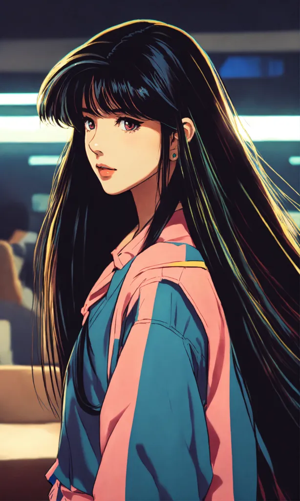 Lexica - retro anime girl