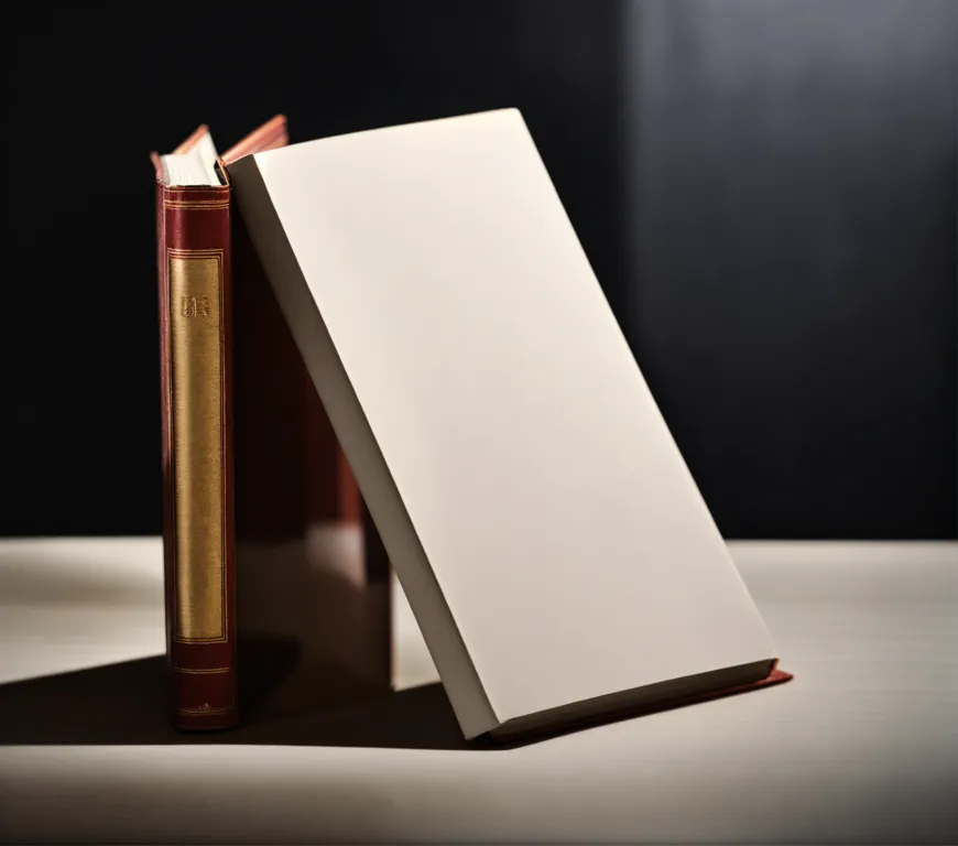 Lexica - detailed book cover mockup