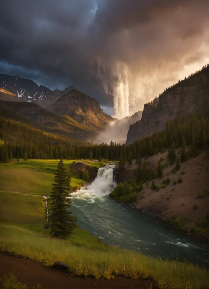 Lexica - cascading rain