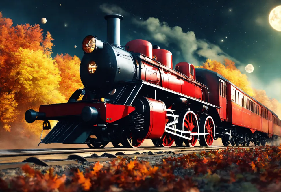 Lexica - pink steam locomotive