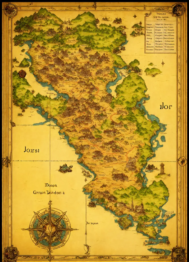 Lexica - tabletop map