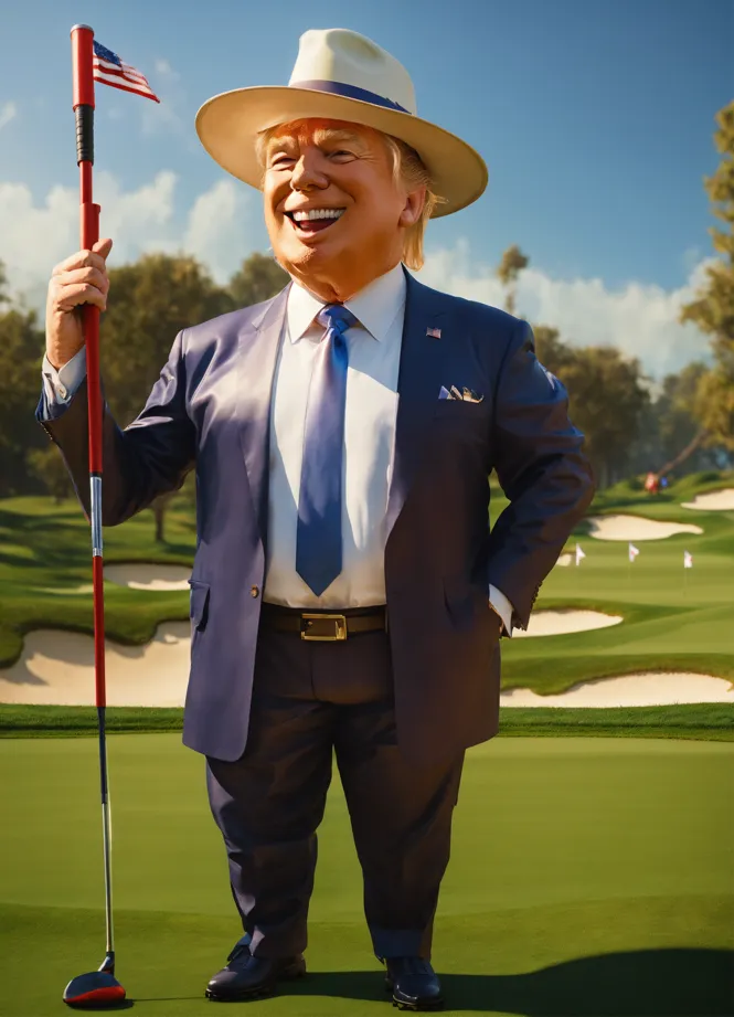 Lexica - donald trump as a sims 4 character