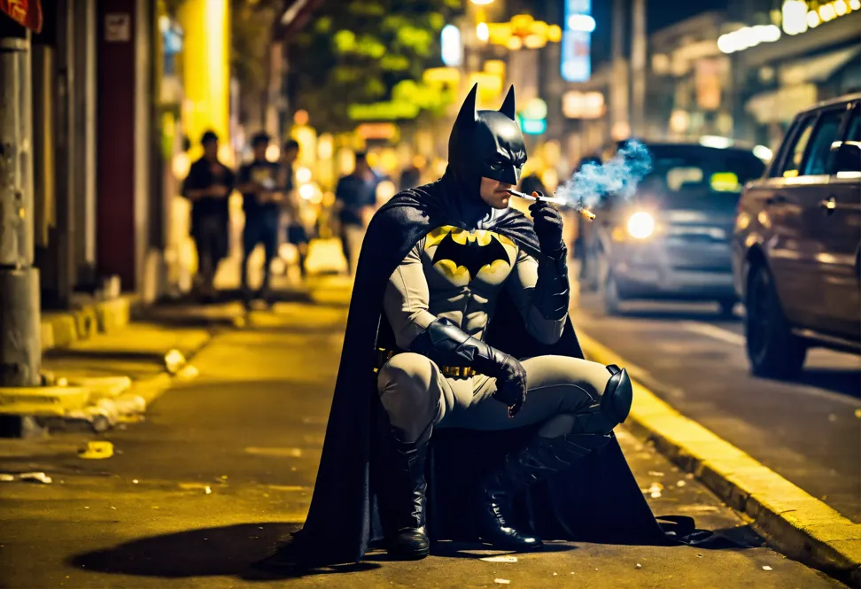 Lexica - batman in the night of paris