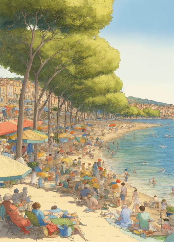 Lexica - beach scene