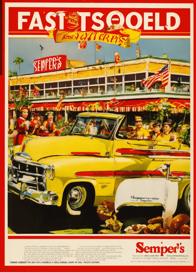 Lexica - retro advertisement