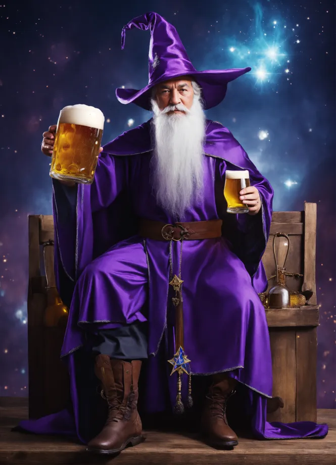 Lexica - dressed as a wizard