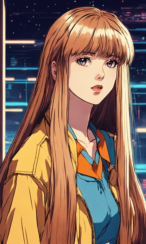 Lexica - retro anime girl