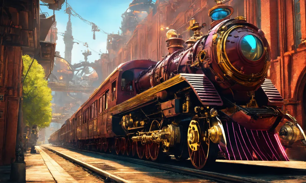 Lexica - pink steam locomotive