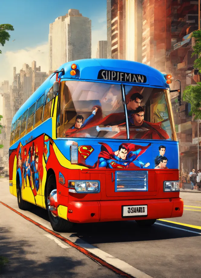 Lexica - bus desain superman