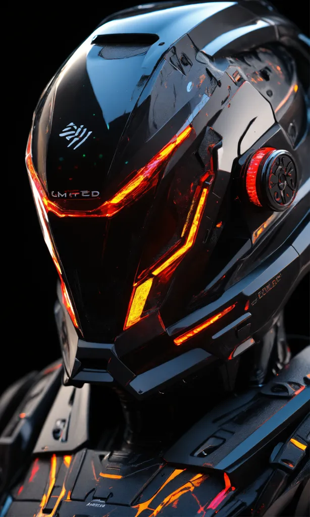 Lexica - black and red robot