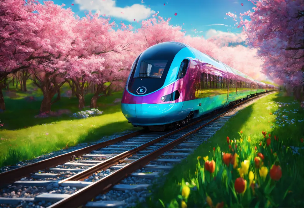 Lexica - pink steam locomotive