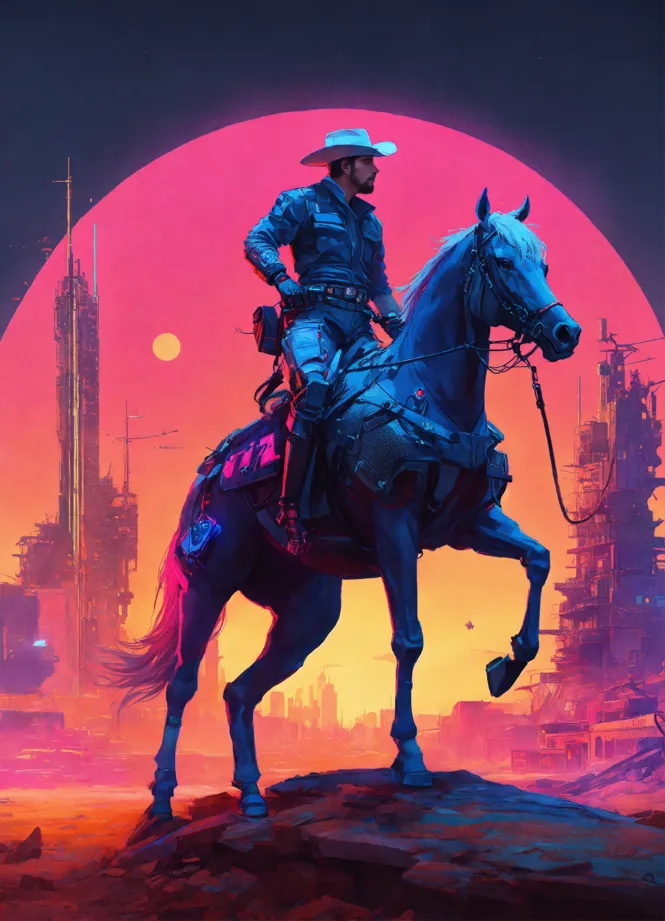 Lexica - cyberpunk cowboy