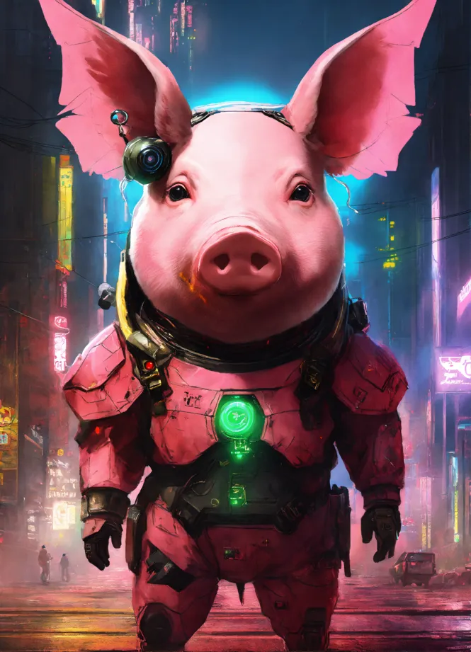 Lexica - cyberpunk pig