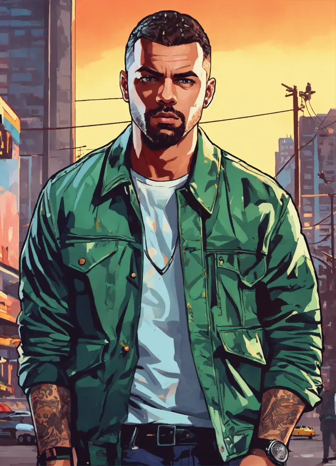 Lexica - gta 5 artwork