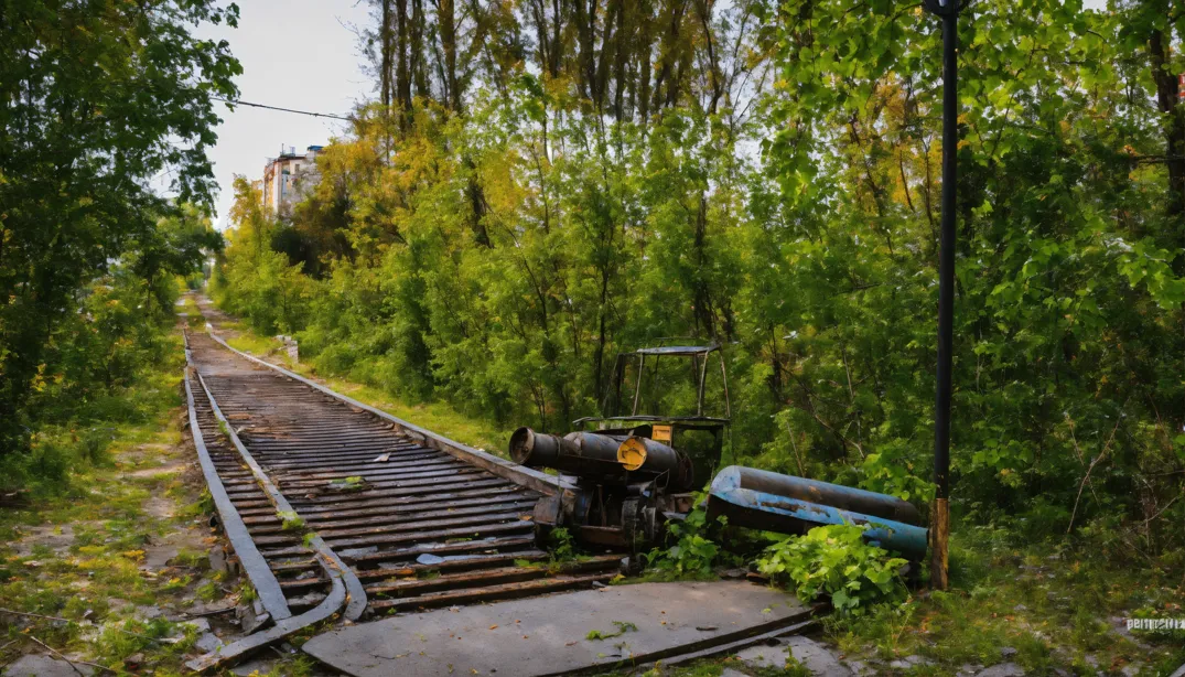 Lexica - flipped train in an accident