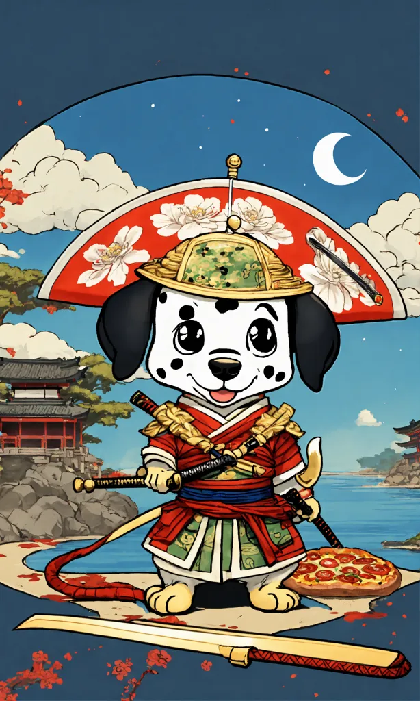 Lexica - samurai dog