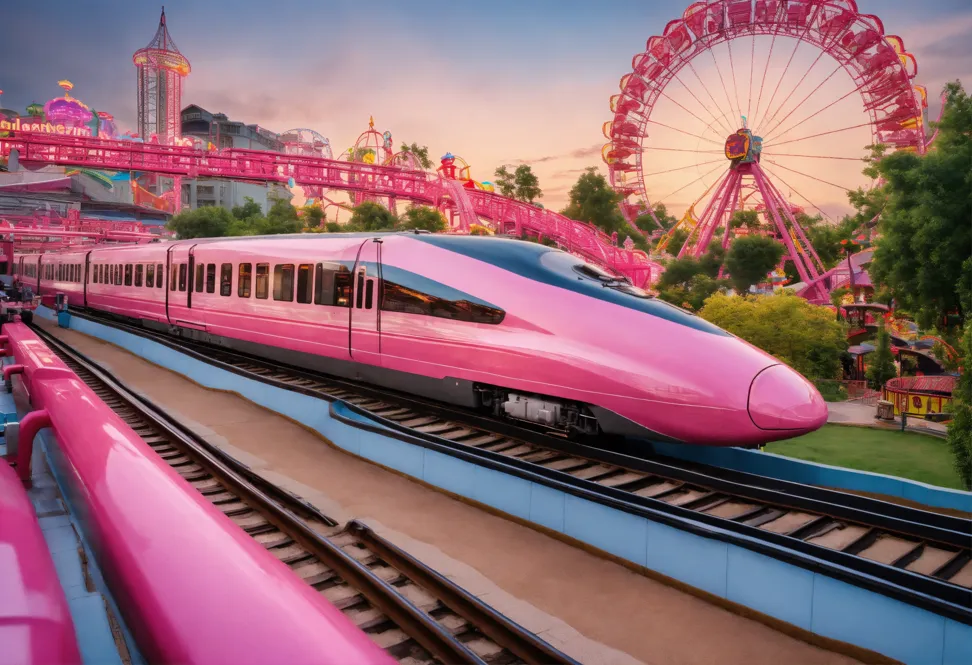 Lexica - pink steam locomotive