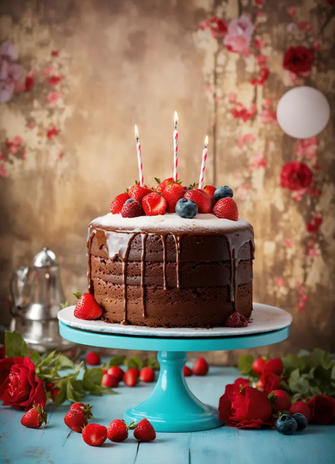 Lexica - birthday cake