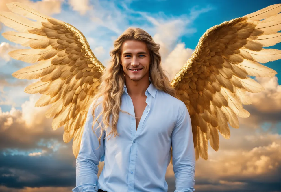 Lexica - beautiful male angel