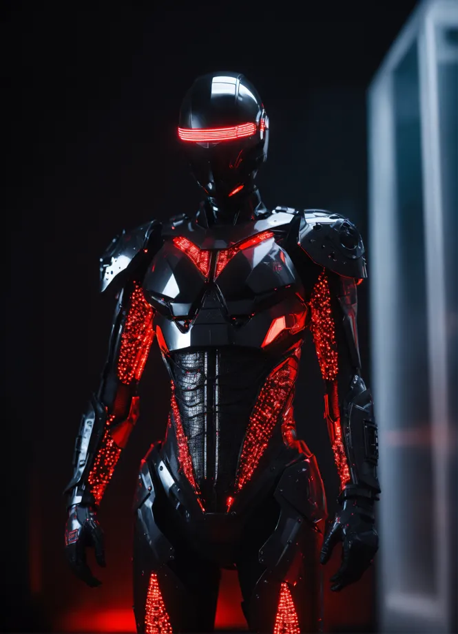 Lexica - black and red robot